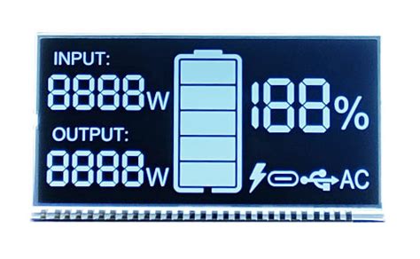 Custom Vehicle Mounted Charging Display Negative Transmissive Va Segment LCD Display LCD Panel