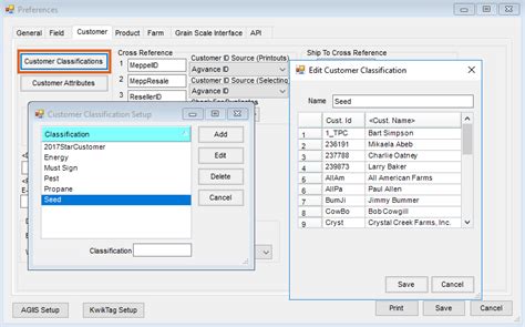 Agvance Classifications Overview Agvance Help Center