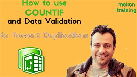 watch excel functions how to use countif and data validation to prevent duplications prime video