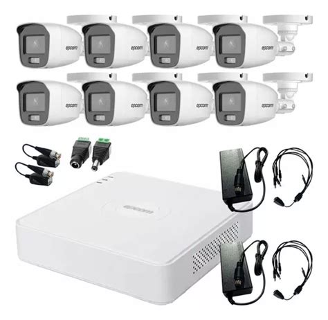 Epcom Kit Cctv De 8 Cámaras De 2 Mp Color Vu B8 Kit Cv A Plus2n Con Micrófono Integrado