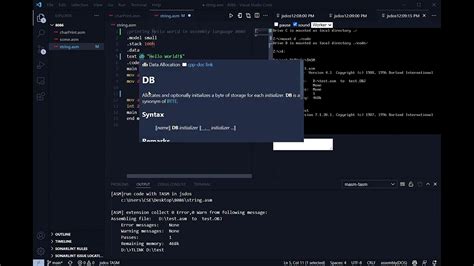 Displaying Hello World In Assembly Language 8086 Microprocessor