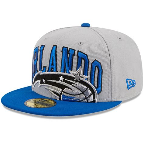 Mens Orlando Magic New Era Gray Blue Tip Off Two Tone 59fifty Fitted Hat