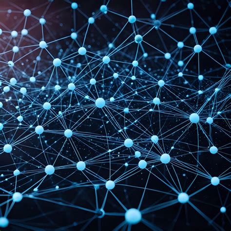 Complex Network System Visualization Premium AI Generated Image