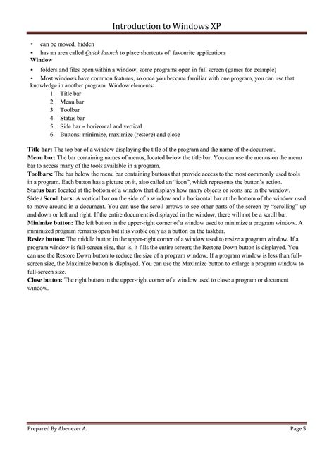 Introduction To Windows Xp PDF