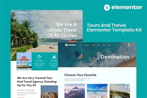 Download Ntarah Tours And Travel Elementor Template Kit