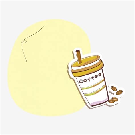 만화 커피 테두리 커피 테두리 원두 커피 포스터 장식 테두리 장식 커피 컵 만화 커피 테두리 커피 테두리 Png 일러스트 및 벡터 에 대한 무료 다운로드