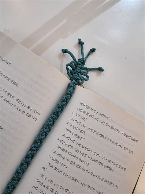 마크라메 피코 책갈피 Diy Kit 북마크만들기 1 아이디어스