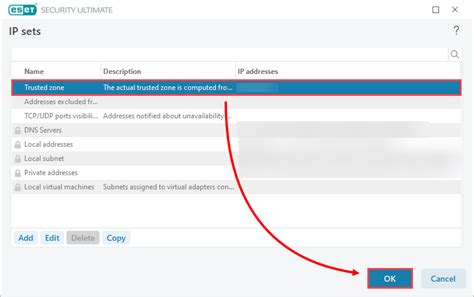 KB Add An IP Address To The Trusted Zone In ESET Windows Home Products