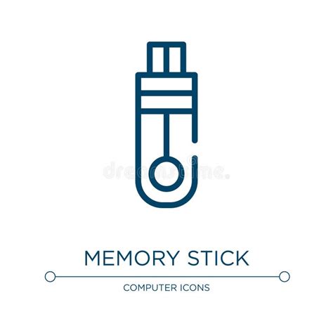 Memory Stick Icon Linear Vector Illustration From Computer And Media Collection Outline Memory