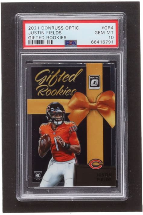 Justin Fields 2021 Donruss Optic Ted Rookies 4 Rc Psa 10
