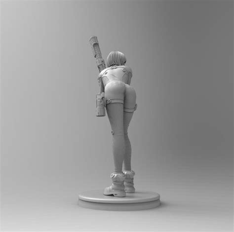 F433 Japanese Anime Female Character Sexy Waifu Stl 3d Model Design