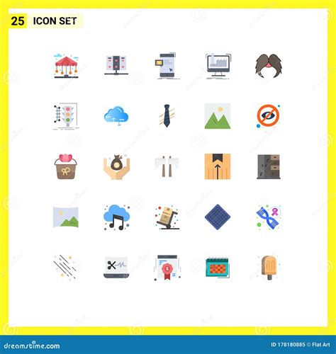 25 Thematic Vector Flat Colors And Editable Symbols Of Product Manufacturing Bulk Factory