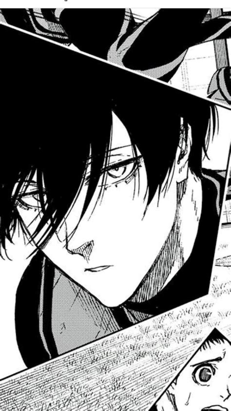 Itoshi Rin Long Hair Buku Foto Sketsa Anime Gambar Profil