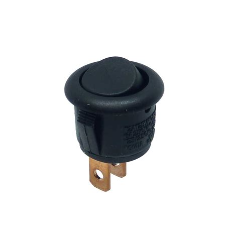 Interrupteur rond petit 15mm noir Interrupteur Interrupteur à Bascule