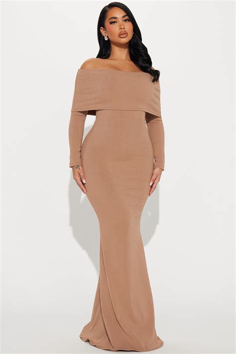 Nayeli Snatched Maxi Dress Nude Fashion Nova Dresses Fashion Nova