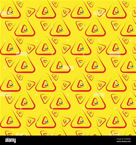 A Vibrant Colorful Seamless Abstract Triangular Spiral Patterned
