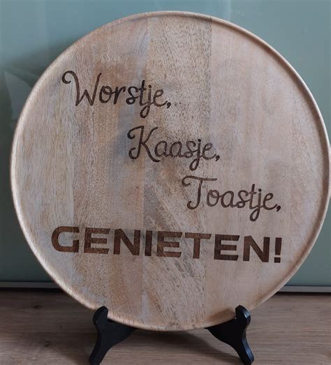 Borrelplank Met Eigen Tekst Mii Creations