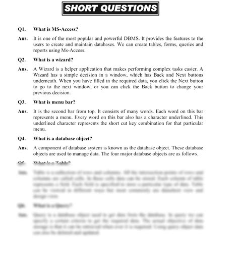 SOLUTION Class 12th Computer Science Chapter Introduction To Microsoft