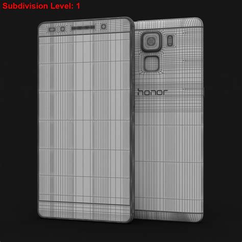 Huawei Honor 7 Silver Modelo 3d 49 Max Obj Fbx C4d 3ds Free3d