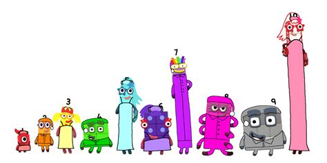 Numberblocks 1 10 In Their Pajamas By Alexiscurry On Deviantart