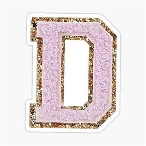 Varsity Letter Sticker D Sticker For Sale By Lel1dancer Redbubble
