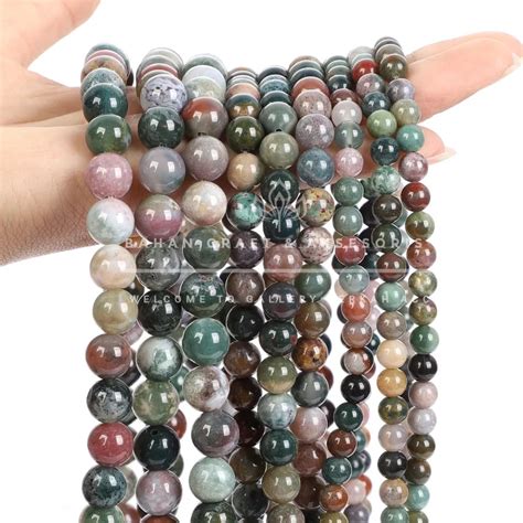 Jual Manik Manik Batu Alam Indian Agate 6810 Mm Bahan Gelang Dan