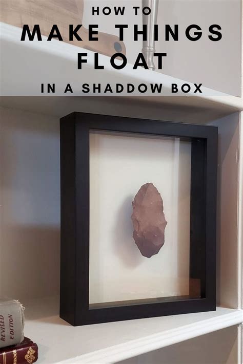 How To Make A Floating Artifact Shadow Box Shadow Box Art Diy Shadow Box Rock Collection Display