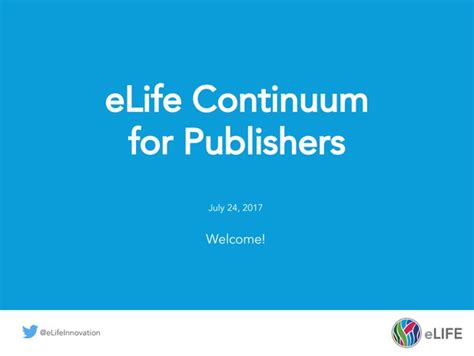 Event Presentation Elife Libero For Publishers Inside Elife Elife