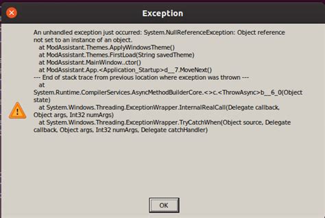 modassistant stopped working with wine · issue 94 · assistant