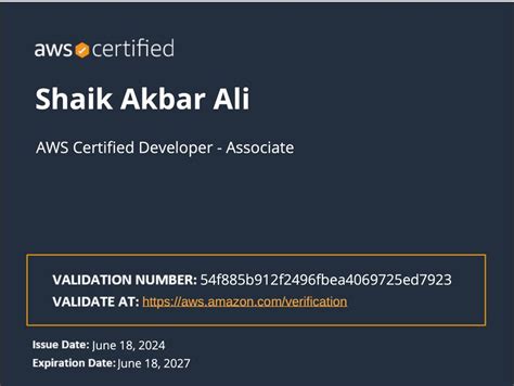 Shaik Akbar Ali On Linkedin Aws Certifieddeveloper Cloudcomputing Awscertification Developer