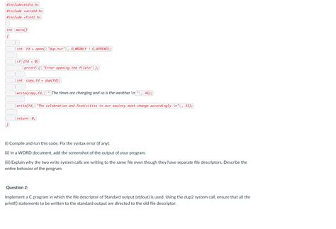 Solved I ﻿compile And Run This Code Fix The Syntax Error