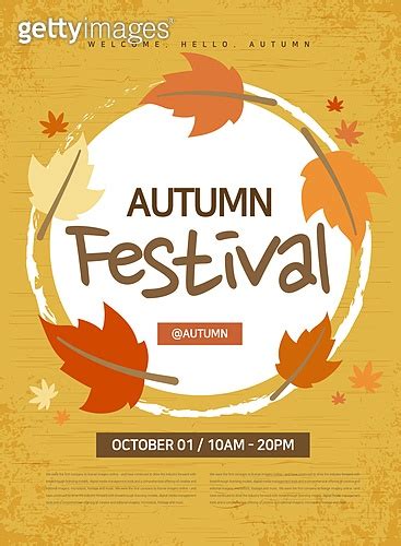 일러스트 벡터 일러스트 이벤트페이지 가을 축제 엔터테인먼트 음악 이미지 Jv12086017 게티이미지뱅크