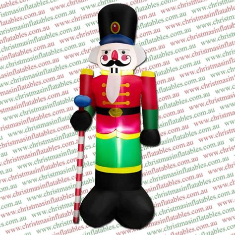 2 4m Nutcracker Soldier Christmas Inflatable Airfigs Inflatables
