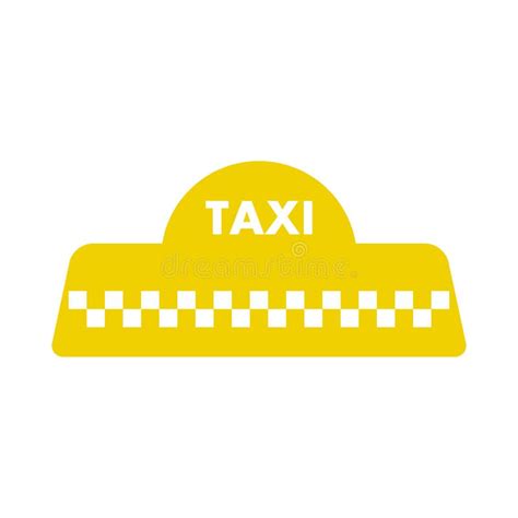 Sinal Do Telhado Do Carro Do Táxi Logo Label Set Vetor Ilustração Do
