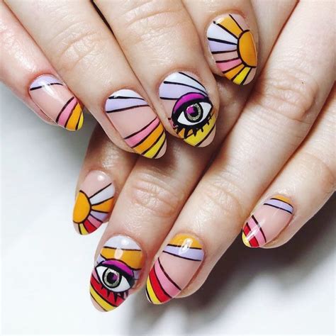 29 Negative Space Manicures Perfect For Any Occasion Neon Nail Art