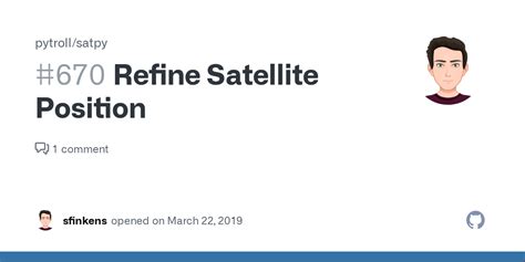 Refine Satellite Position · Issue 670 · Pytrollsatpy · Github