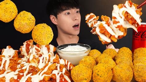 처갓집 슈프림 양념치킨 뿌링 치즈볼 먹방 Fried Chicken And Cheese Balls Mukbang Asmr