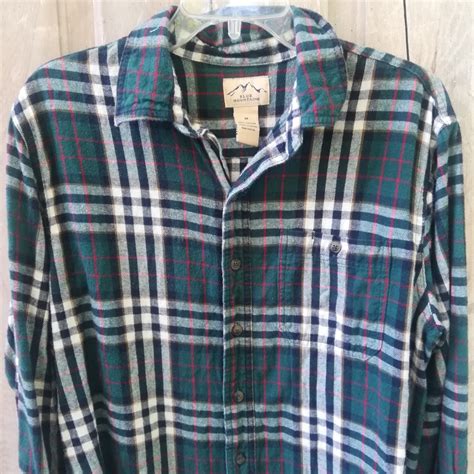 Green Plaid Flannel Shirt Gem