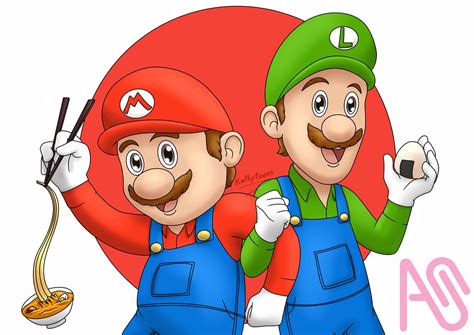 Mario And Luigi Kathytoons Illustrations Art Street
