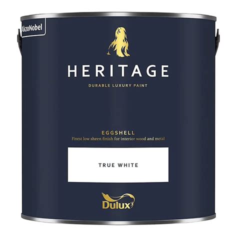Dulux Heritage Eggshell 2 5l True White Diy At Bandq