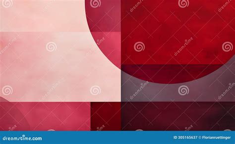 Minimalist Ruby Background With Calming Shapes And Textures Abstract Backdrop Stock