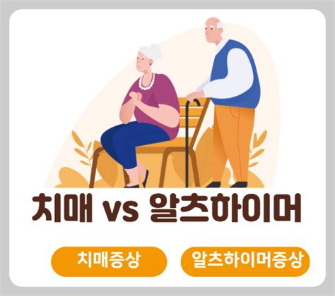 치매 Vs 알츠하이머 차이 증상 연구진행상태