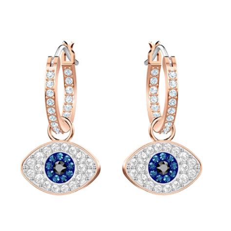 Swarovski symbol onda ögat kristall smycken serie Devil s eye öra 35db