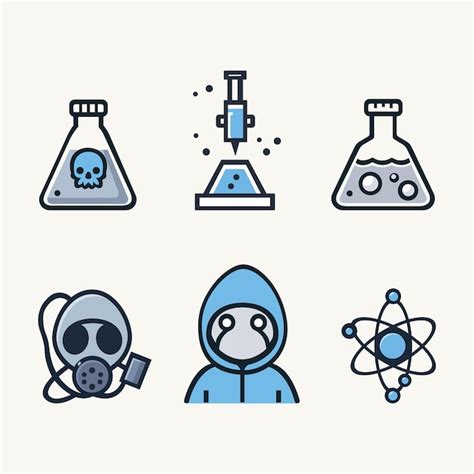 화학 아이콘 프리미엄 벡터