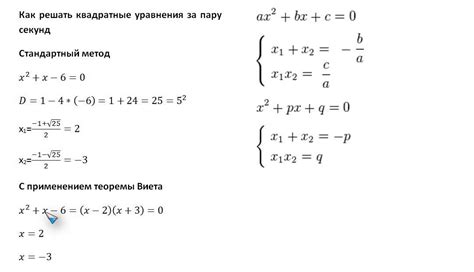 Теорема Виета или как быстро решать квадратные уравнения Youtube