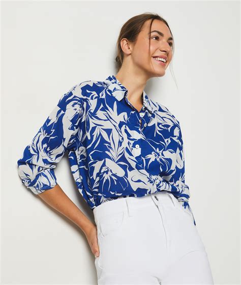 Floral Shirt Ebbo Imp Imp Fd Blanc Etam
