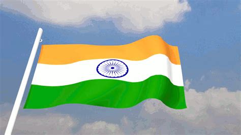 Flying Indian Flag Animation Animated  Images S Center Images