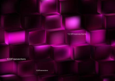 Abstract Cool Pink 3d Cube Background Illustration