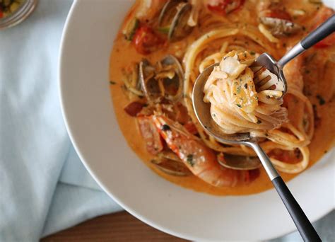 해산물 로제파스타