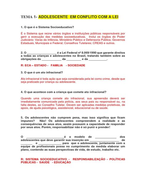 Adolescente Conflito Com A Lei Mediação Adoção